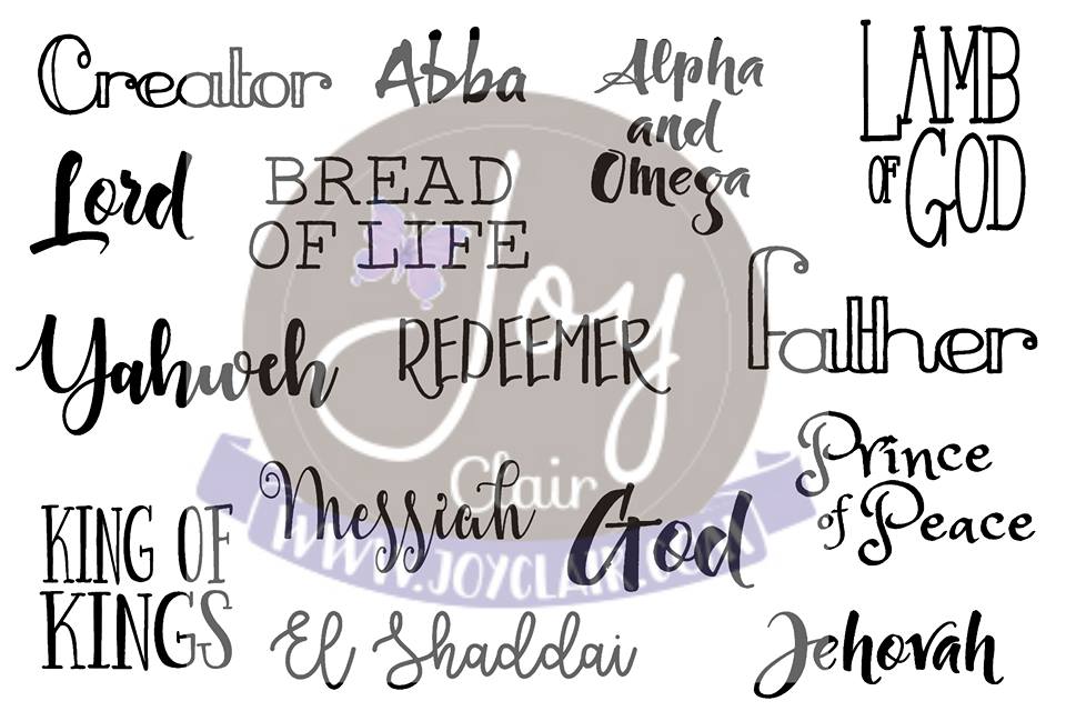 Joy Clair New Release Blog Hop – Many Names Stamp Set